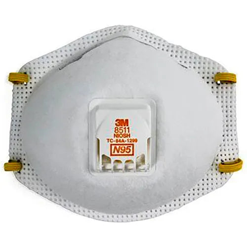 3M™ 8511 N95 Disposable Respirator w/ Exhalation Valve, 10/Box